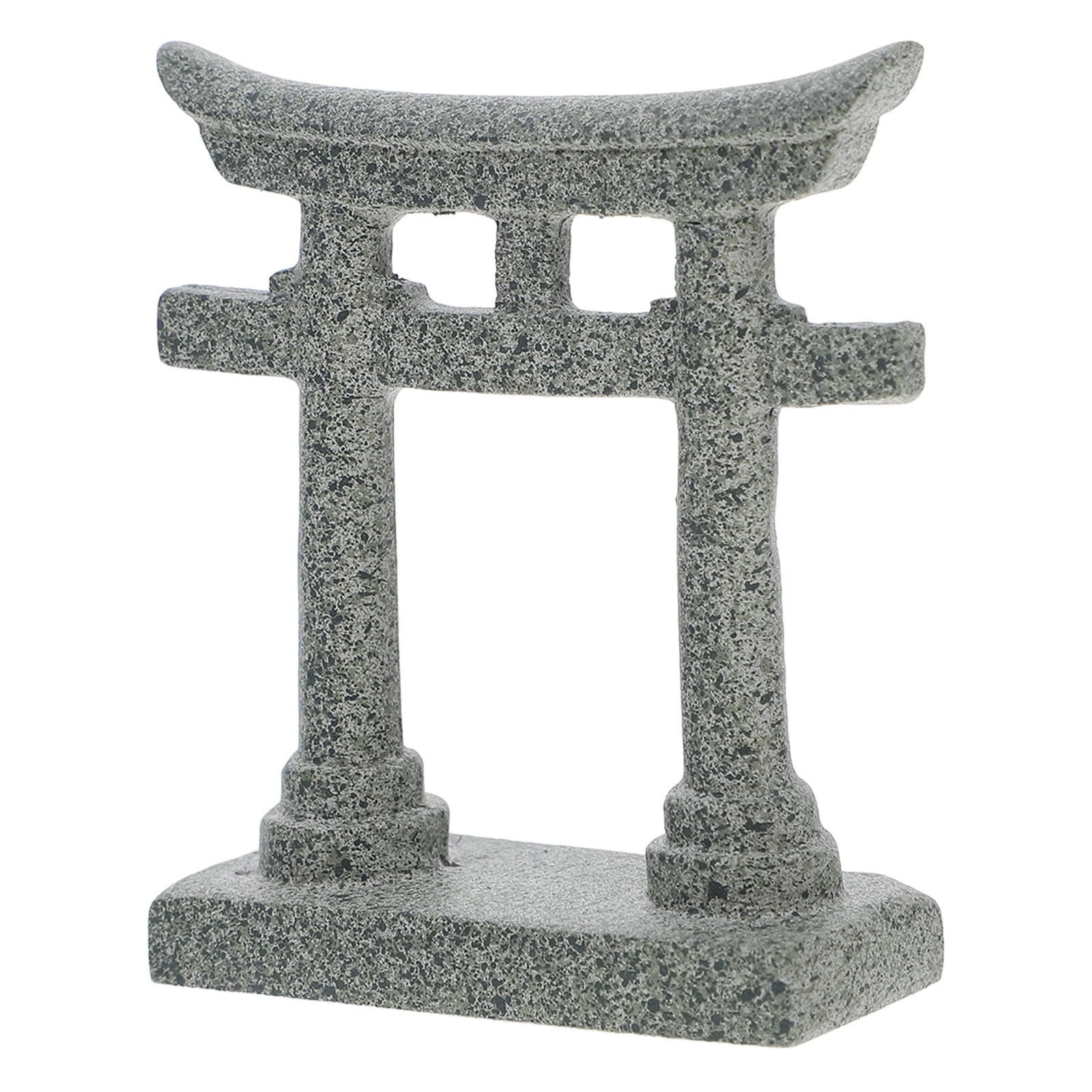 Lanytaeo Japanese Torii Gate Aquarium Ornament Shinto Altar Statue ...