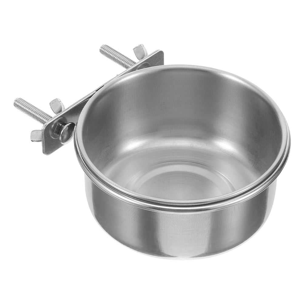 Lanytaeo Stainless Steel Bird Feeder Food And Water Bowls With Secure ...