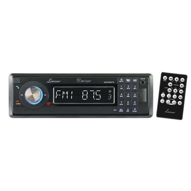 Lanzar AM/FM-MPX In-Dash Marine Detachable Face Radio CD/SD/MMC/USB ...