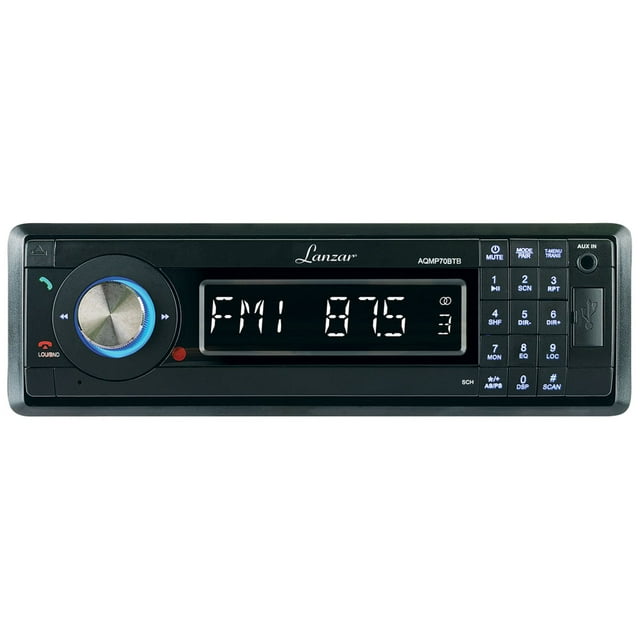 Lanzar AQMP70BTB - AM/FM-MPX In-Dash Marine Detachable Face Radio w/SD ...