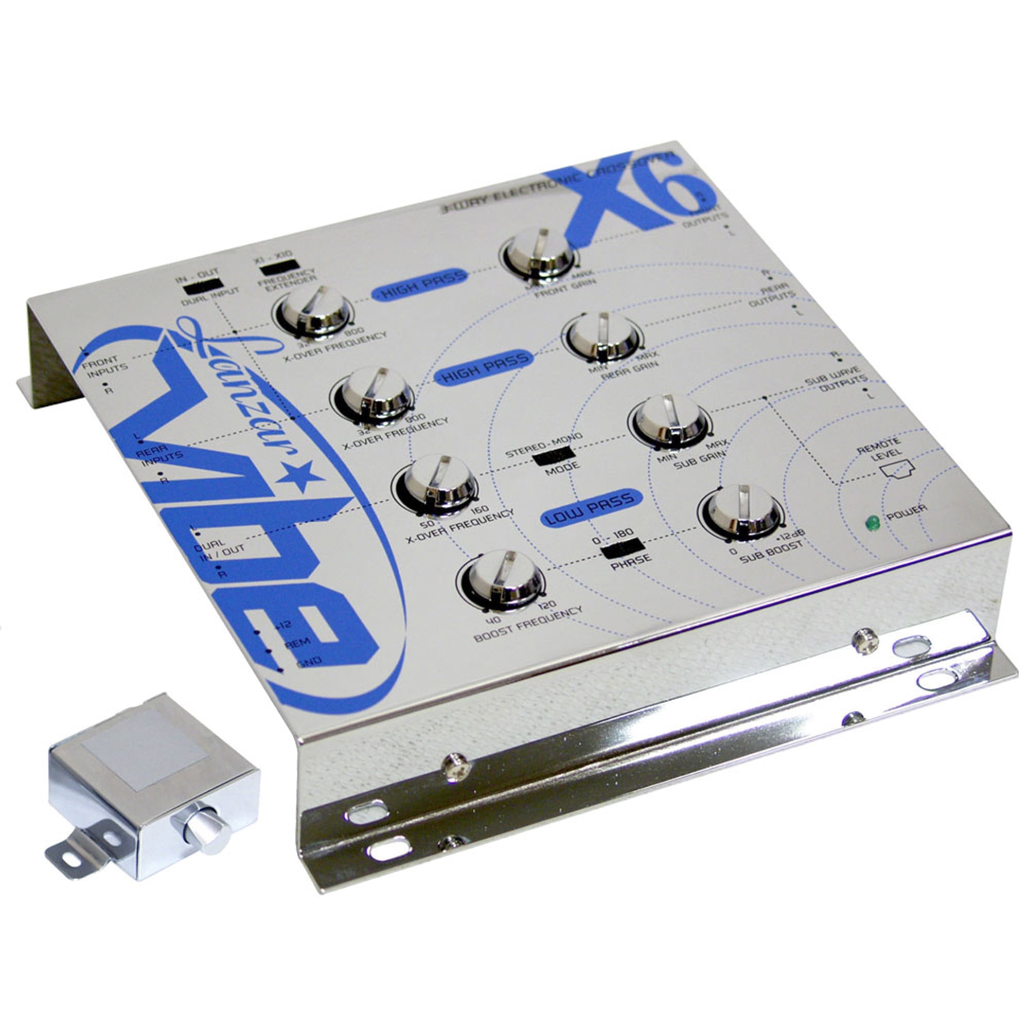 Lanzar VIBEX6 Vibe 3 Way Electronic Crossover Network w/Remote ...
