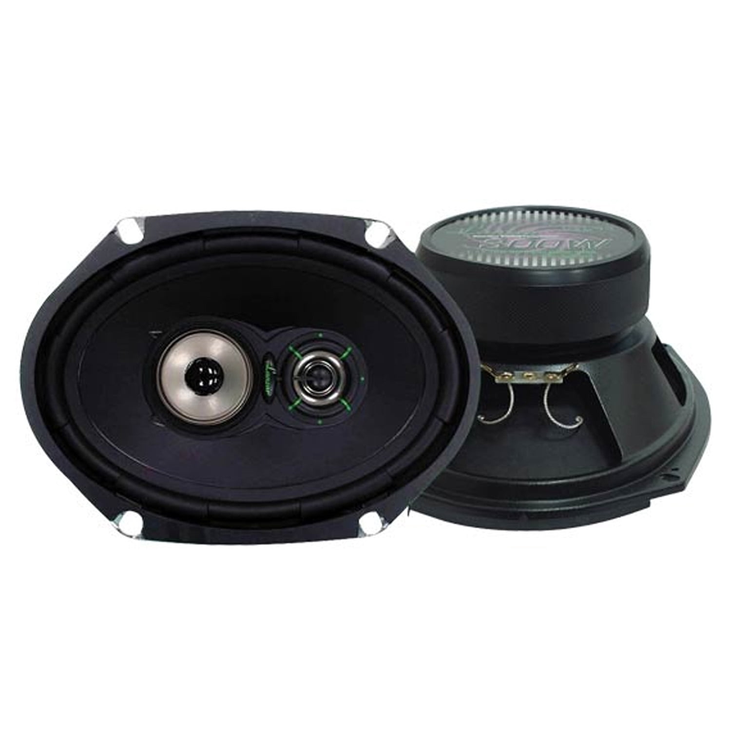 Lanzar VX683 6x8 Inch 260 Watt 3-Way Car Audio Stereo Speakers w ...