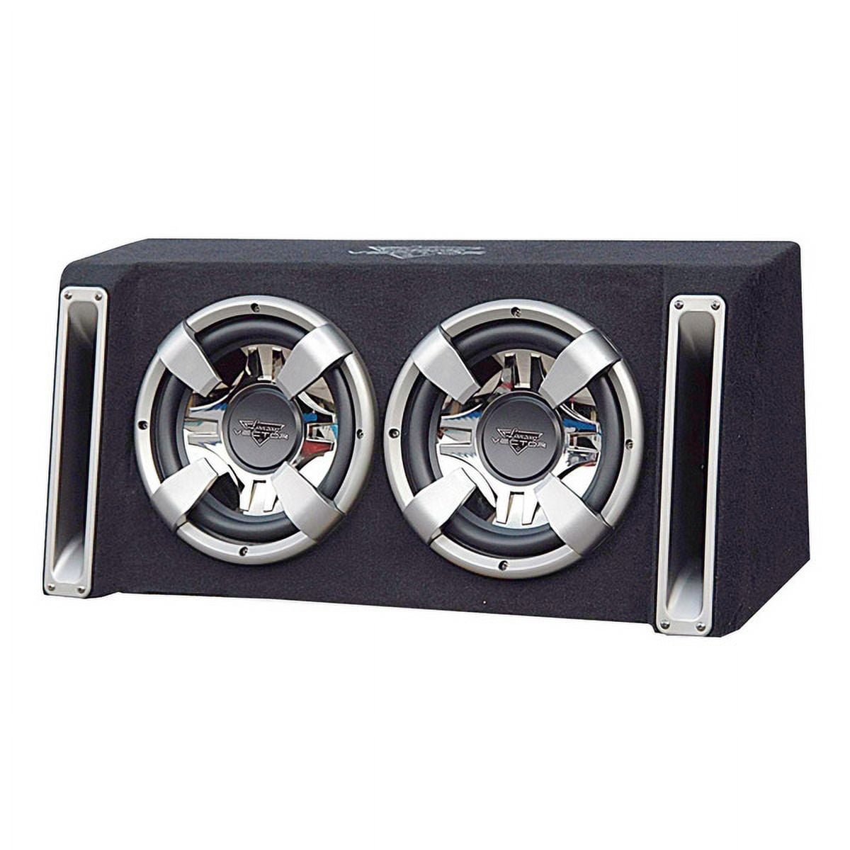 Lanzar Vector 2000 Watts Dual 10" Slim Designed Bass Box Enclosure ...