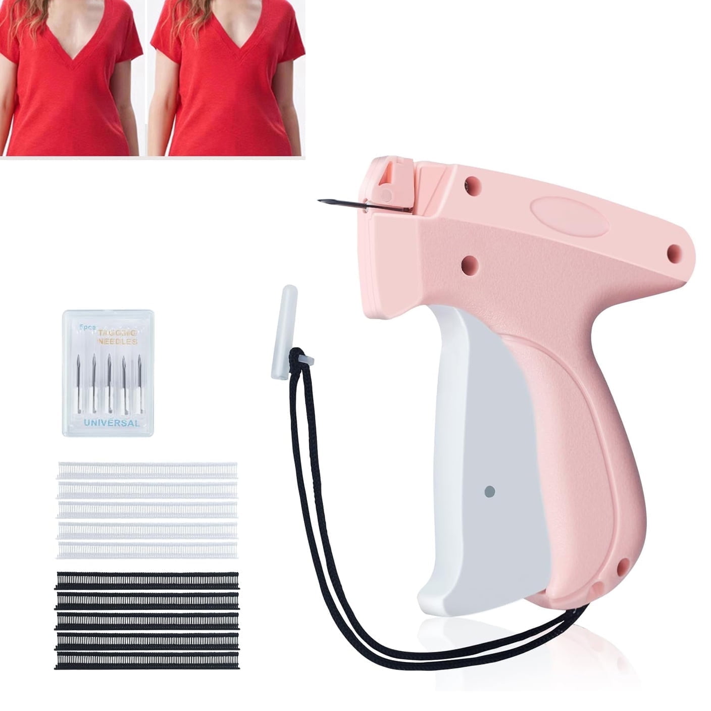 Lanzon Tag Gun for Clothes, Handheld Stitch Guns Quick Clothing Fixer ...