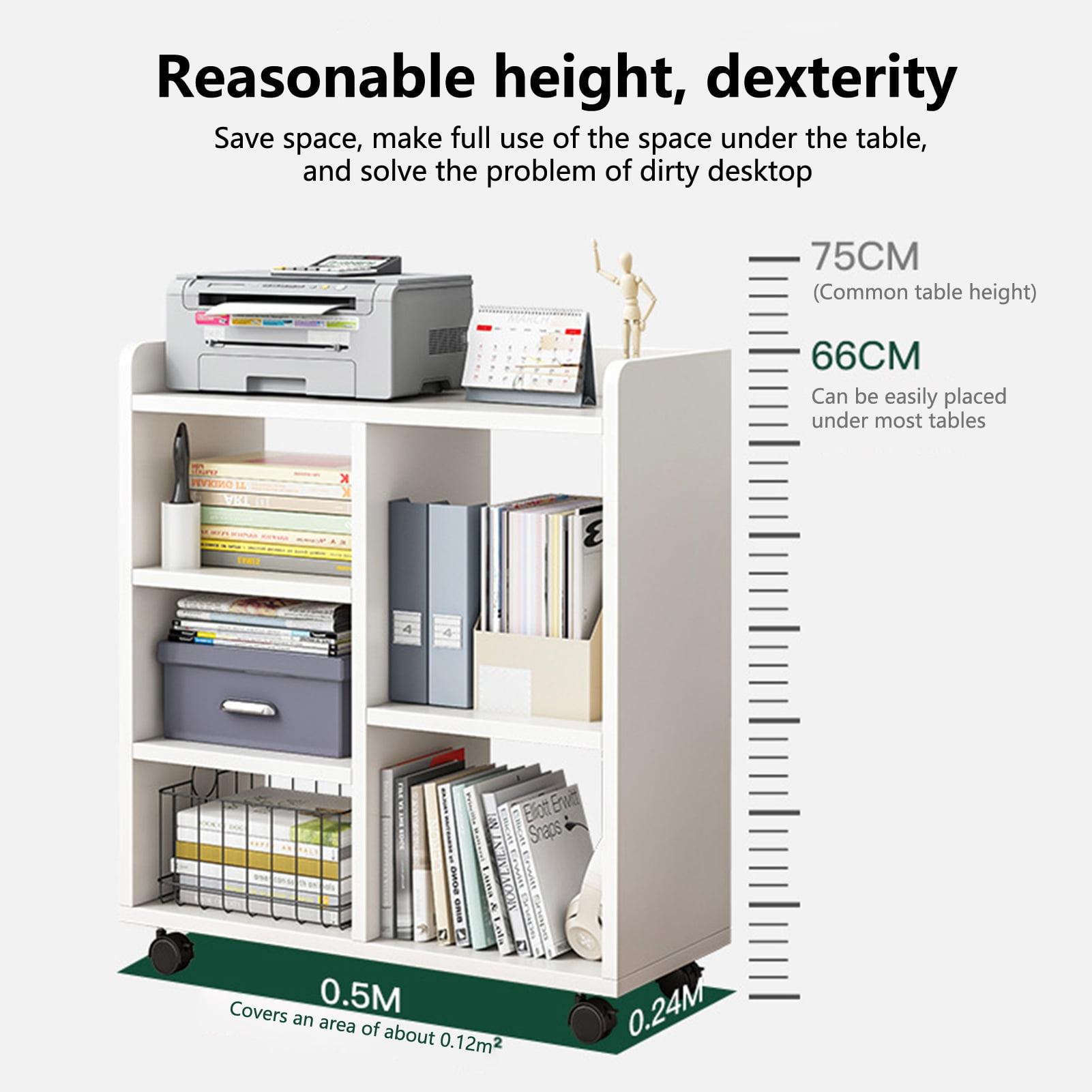 Lanzxjv 360 Degree Pulley Heightening Design File Cabinet Multi ...