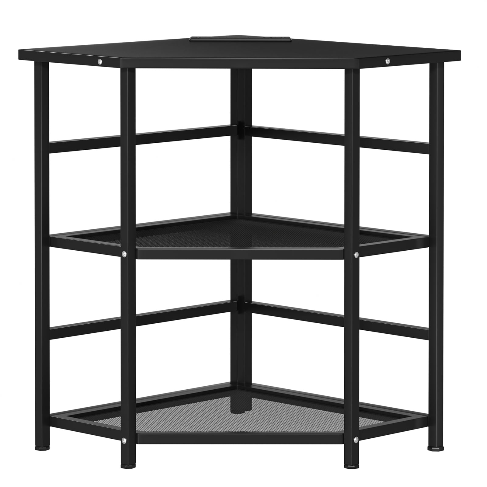 Lanzxjv Computer Tower CPU Stand, Corner Printer Stand Table with Power ...