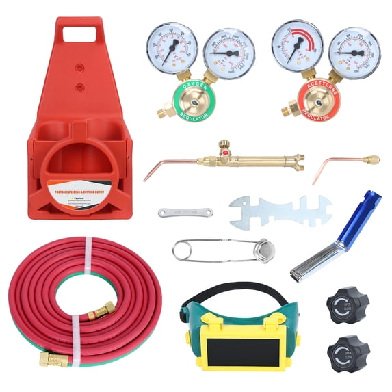 Lanzxjv Oxy Acetylene Torch Kit, 30V Portable Acetylene Welding Cutting ...
