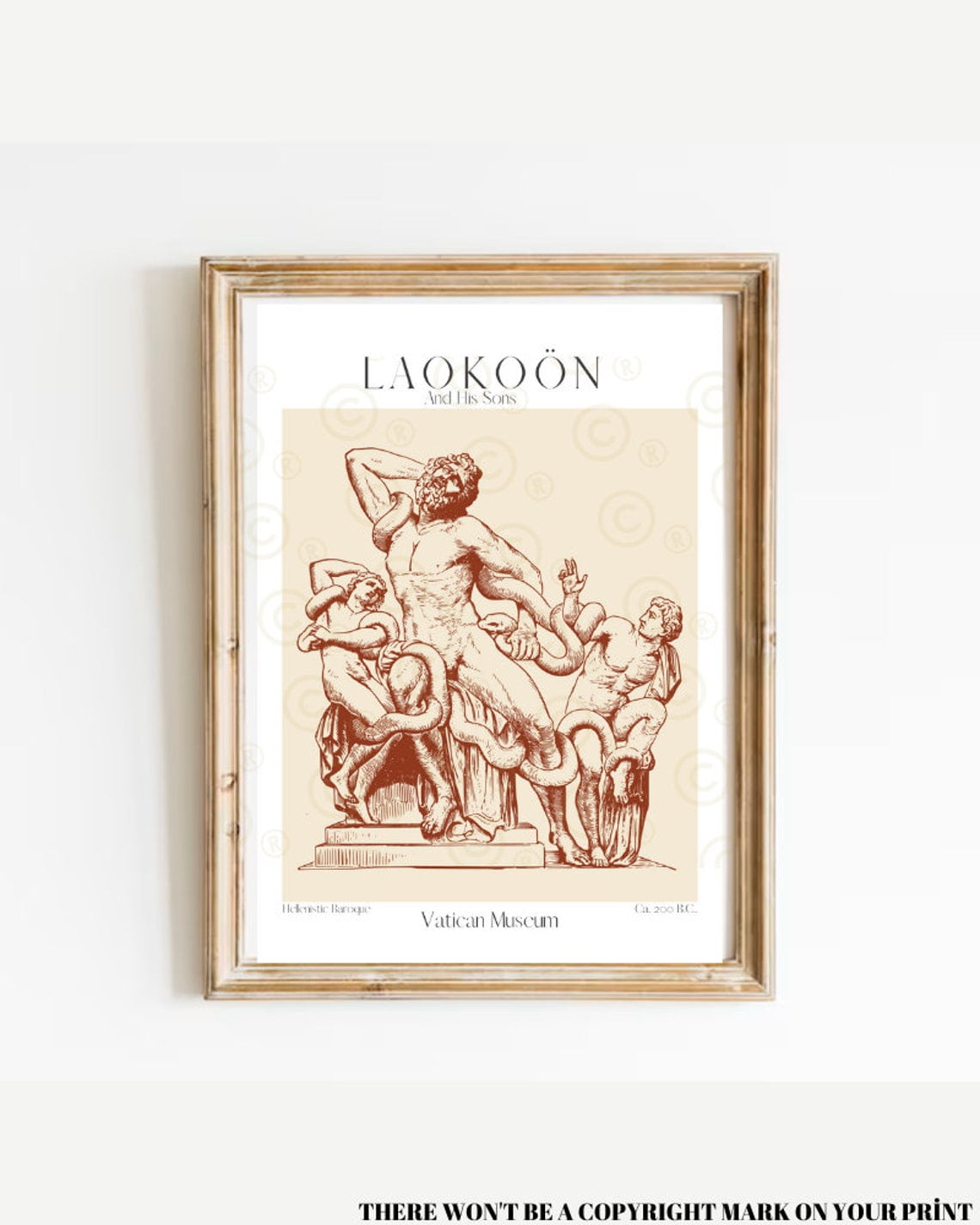 Laokoon, Greek Myth Poster, Iliad Print, Roman Mythology, Greek ...
