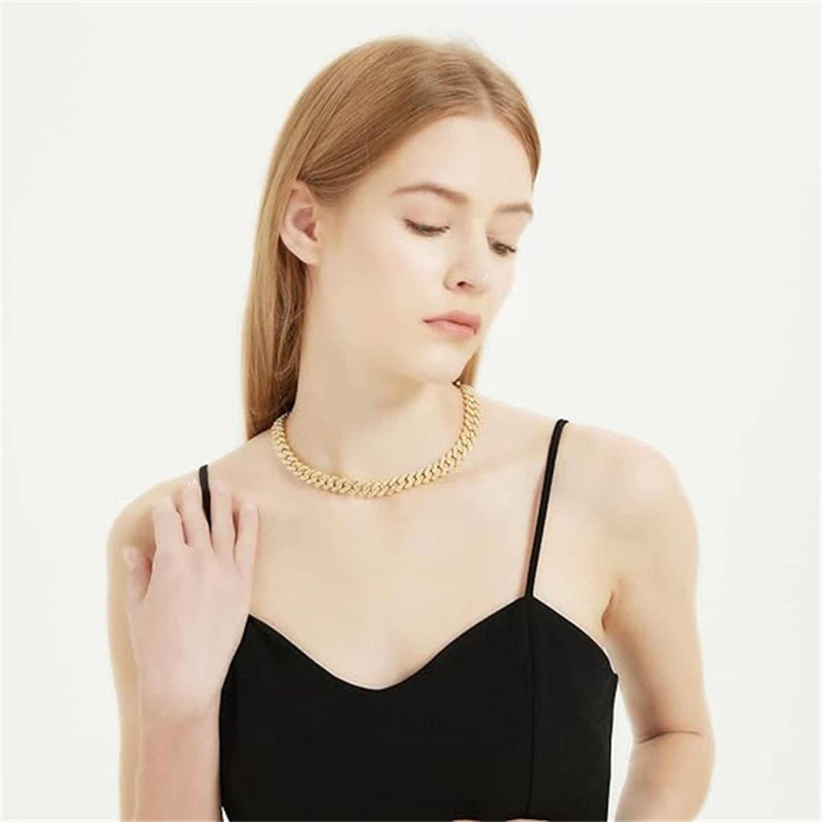 Hogyhzhe Accessories Alloy 14mm Coarse Encryption Full Diamond Diamond ...