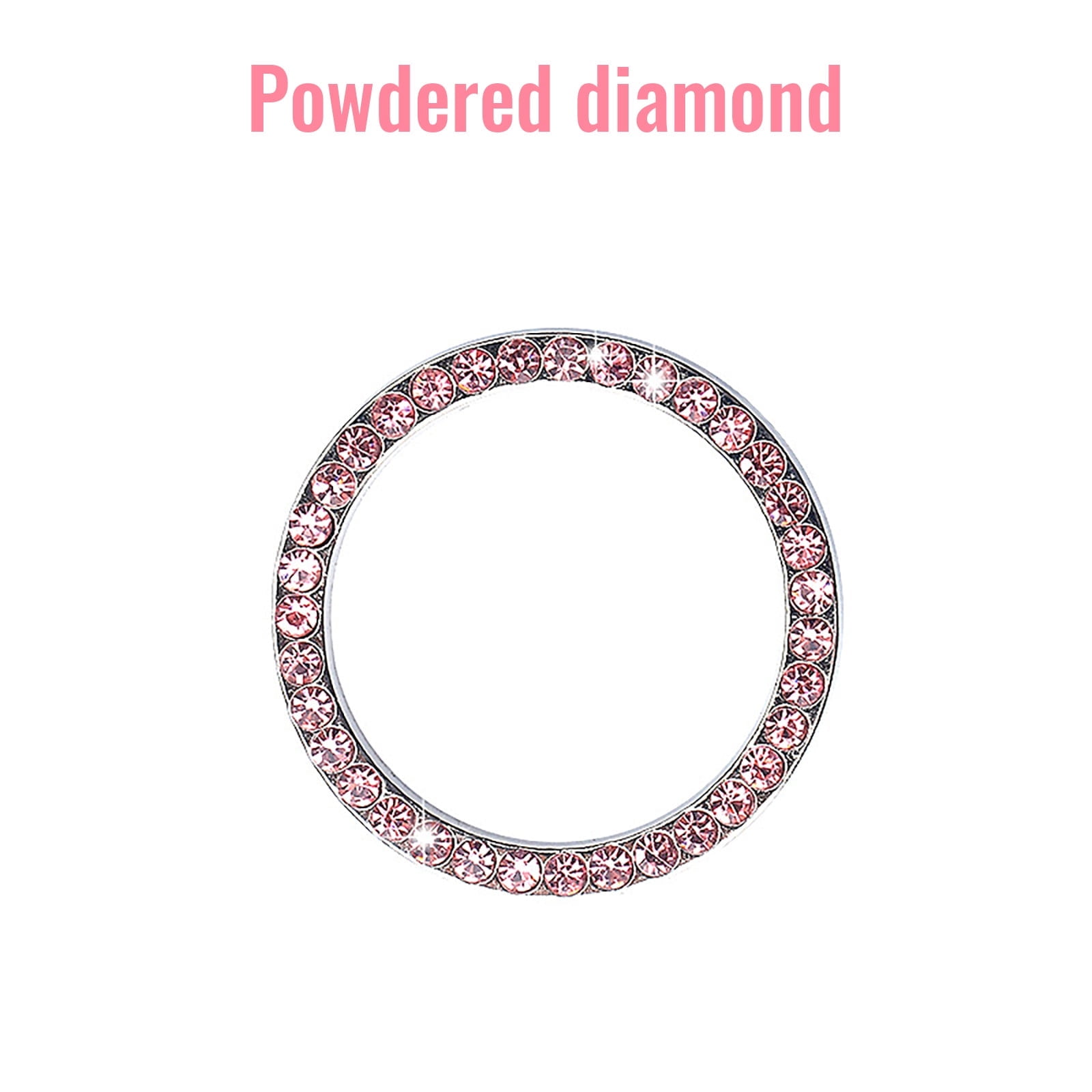 Laonim Car One-Touch Start Button Decorative Ring Hand-Inlaid Diamond ...