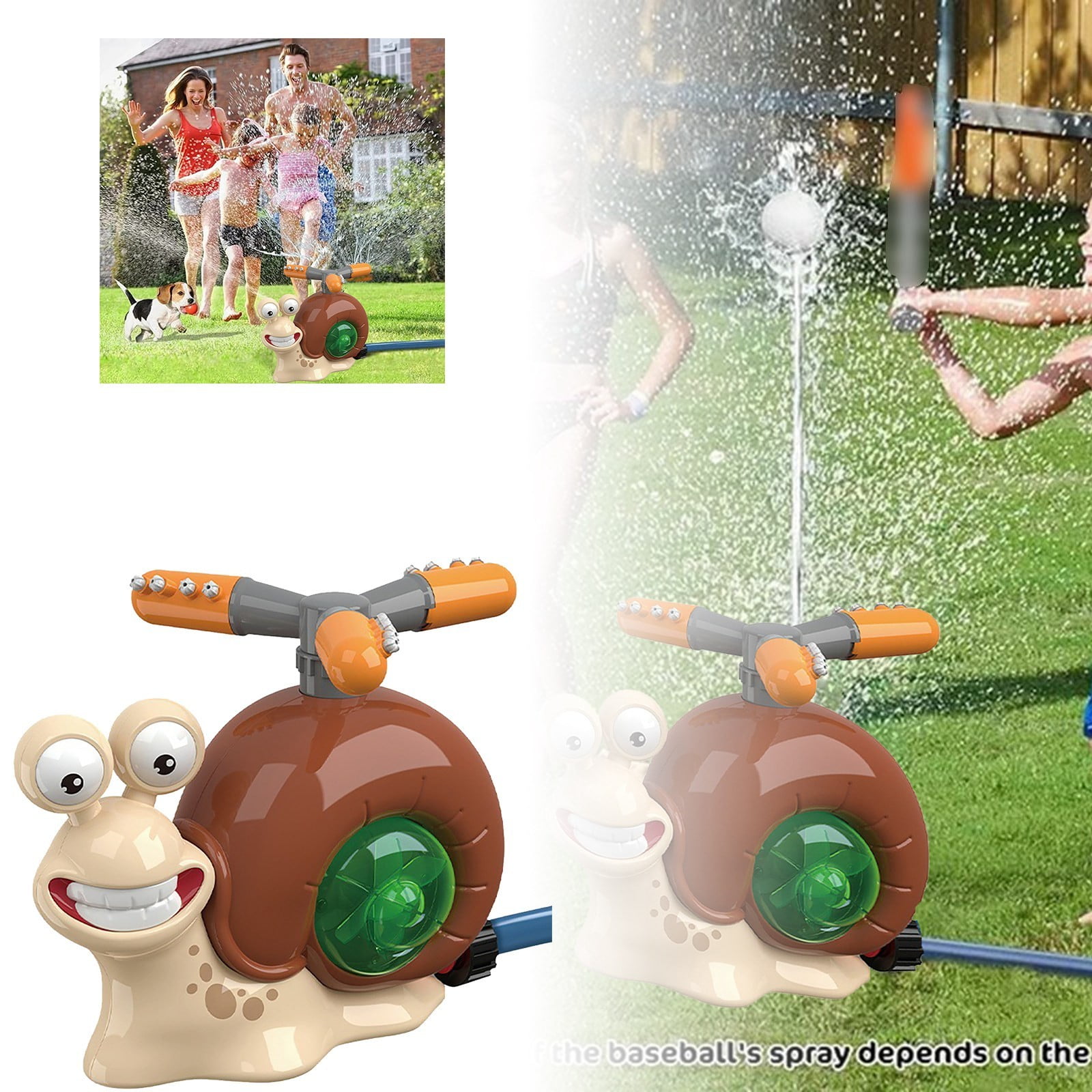 Laonim Outdoor Toys Summer Water Play Toys Water Pipe Rotating ...