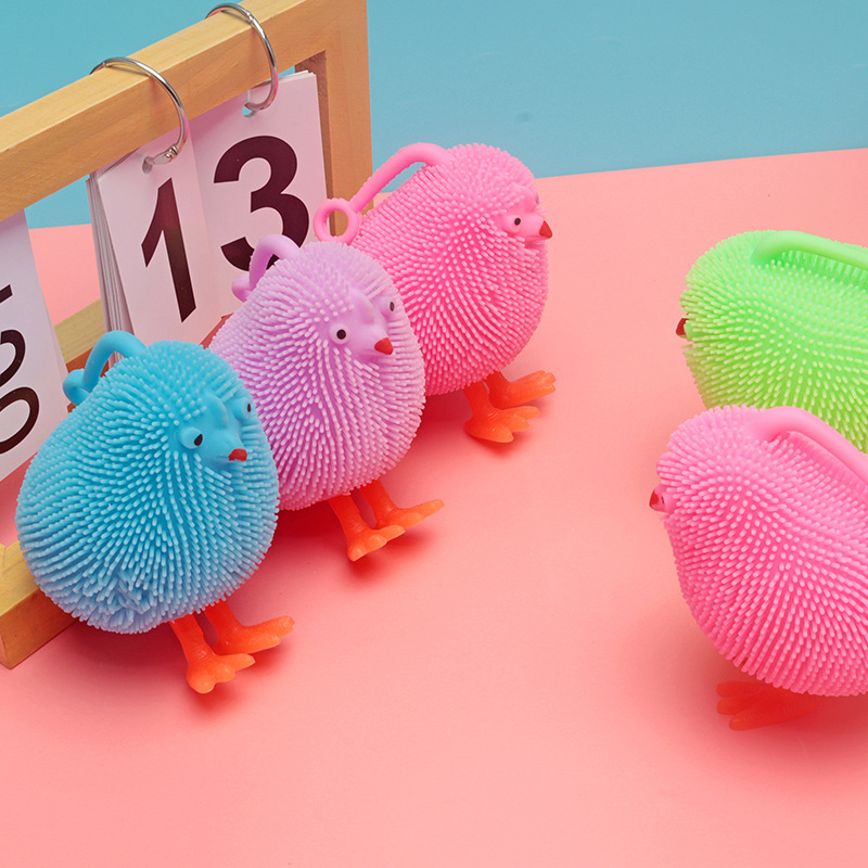 Laonim Squishy Toy Pack Easter Chicken Glow Small Light Up Funky ...