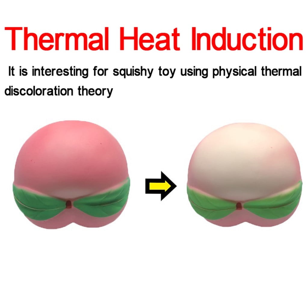 Laonim Squishy Toy Toy Thermal Rising Reliever Scented Induction Stress Peach Heat Toy - Walmart.com