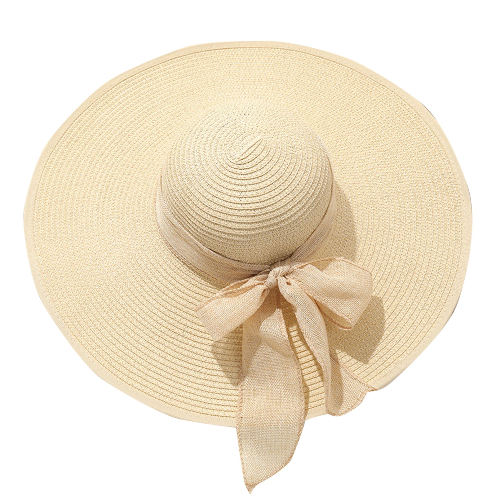 Laonim Women's Beach Sun Hat Wide Brim Straw Hat - Walmart.com