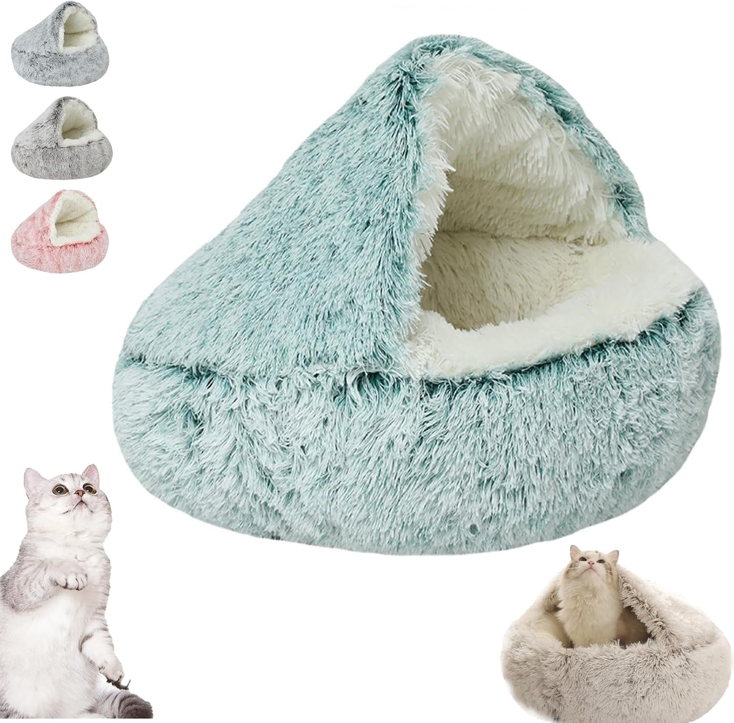 Lap Catz Nest Bed,Lapcatz Nest Bed,Semi Enclosed Pet Nest, Covered Warm ...