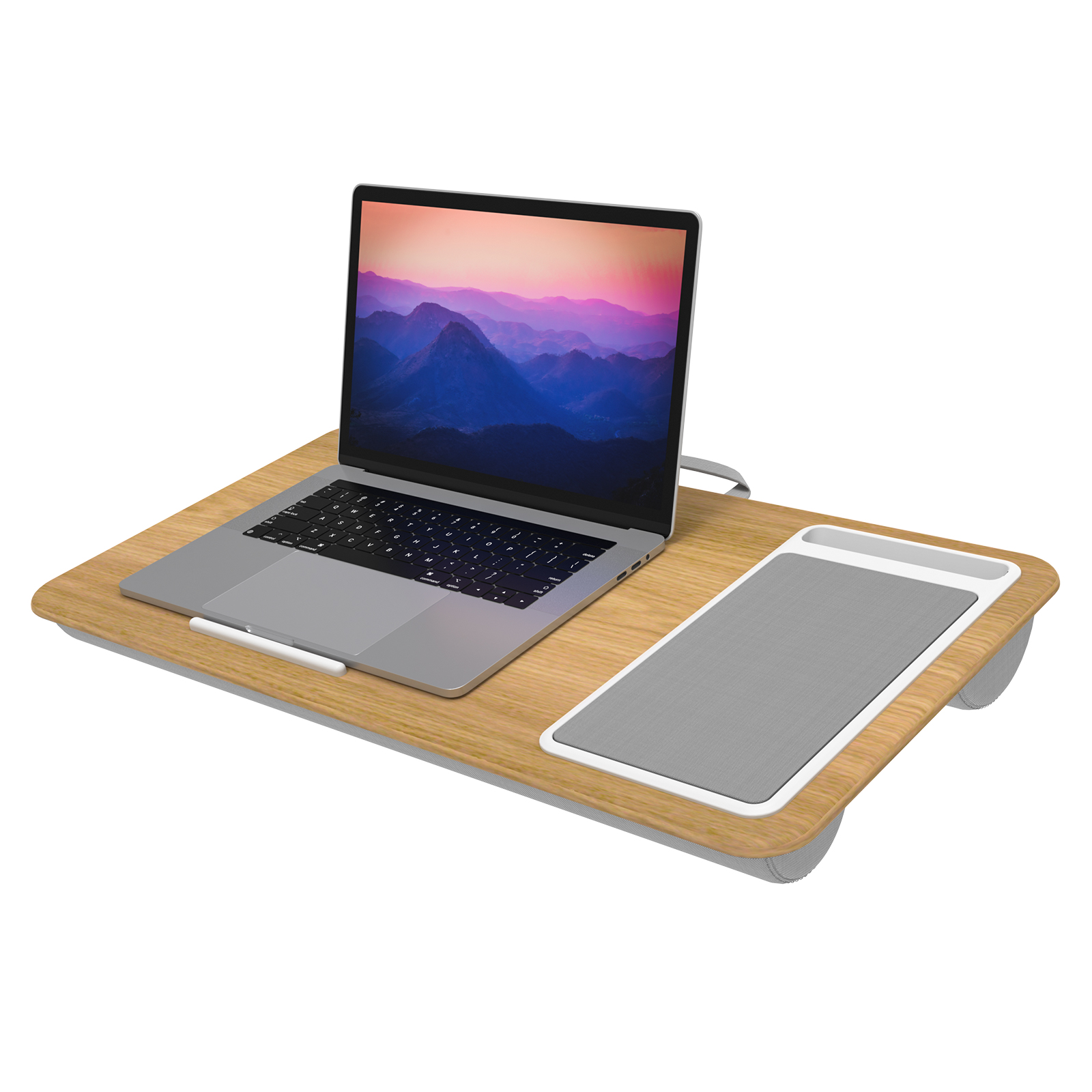 Lap Desk 21.1"x12", Portable Lap Desk for Laptop, Laptop Lap Pad with ...