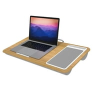 onn. Portable Work Station w/built-in phone holder and mouse pad, holds ...