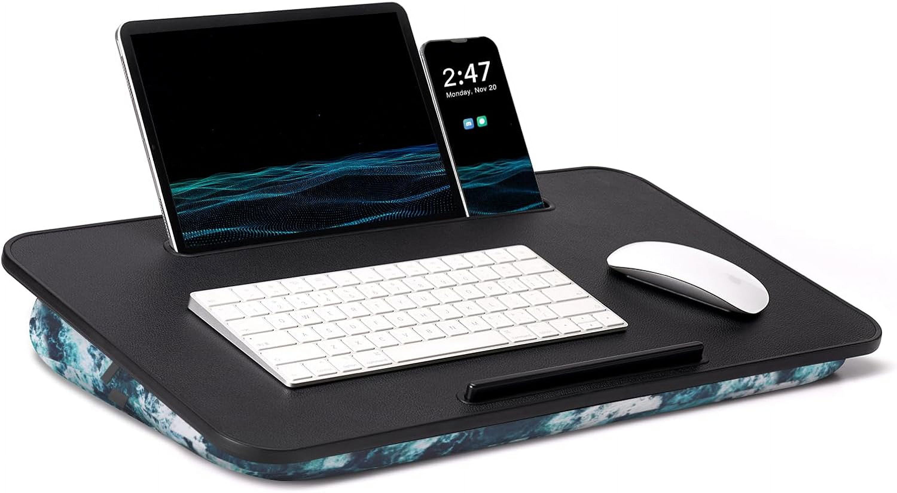 Lap Desk, Lap Desk for Laptop with Cushion, Lap Desk Pillow, Fits up to ...