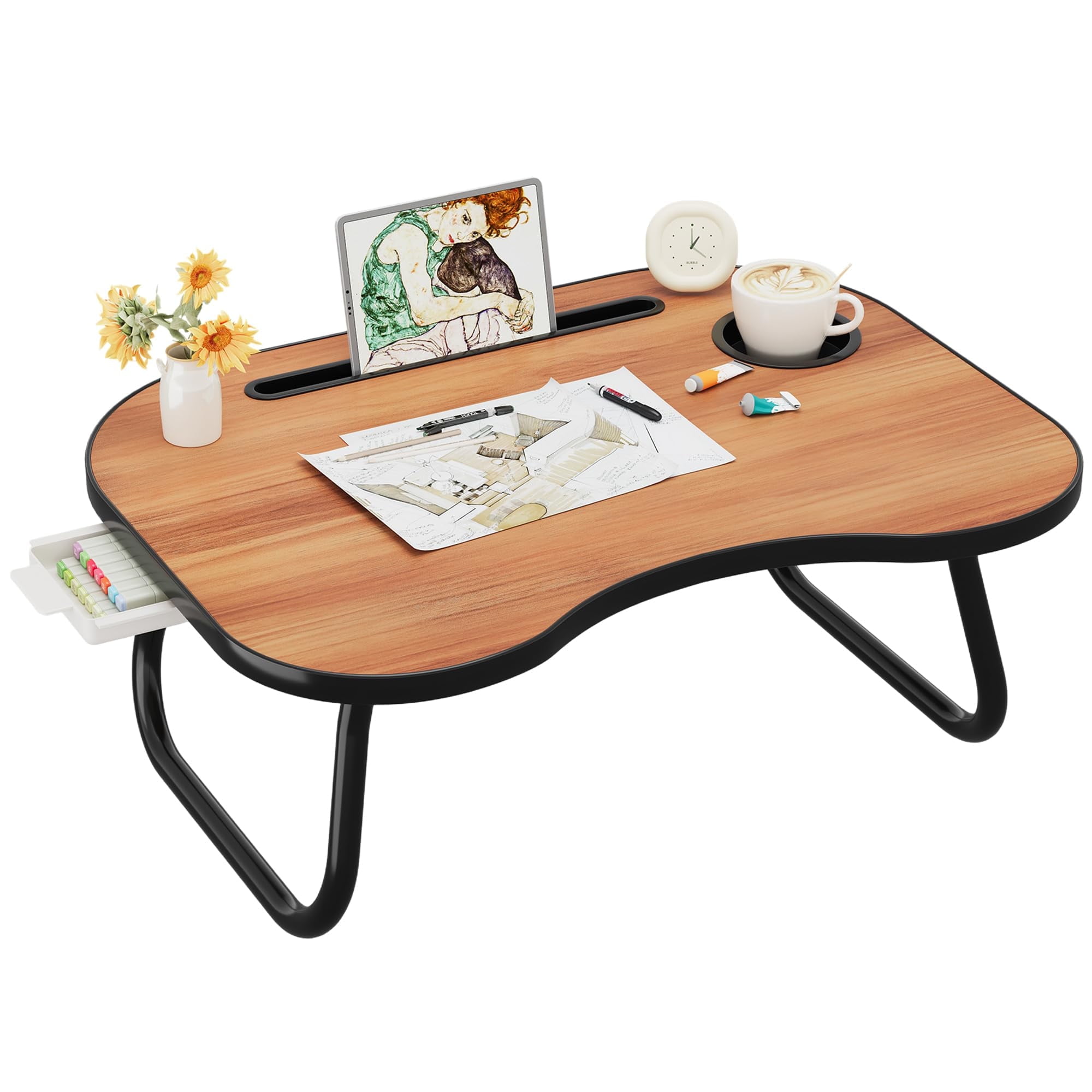 Lap Desk for Laptop Bed Trays for Eating and Laptops Breakfast in Bed ...