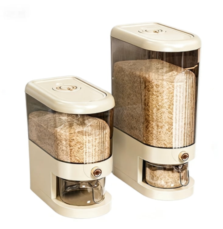 LapEasy 338oz Rice Dispenser,Dry Food Storage Containers with Lid ...