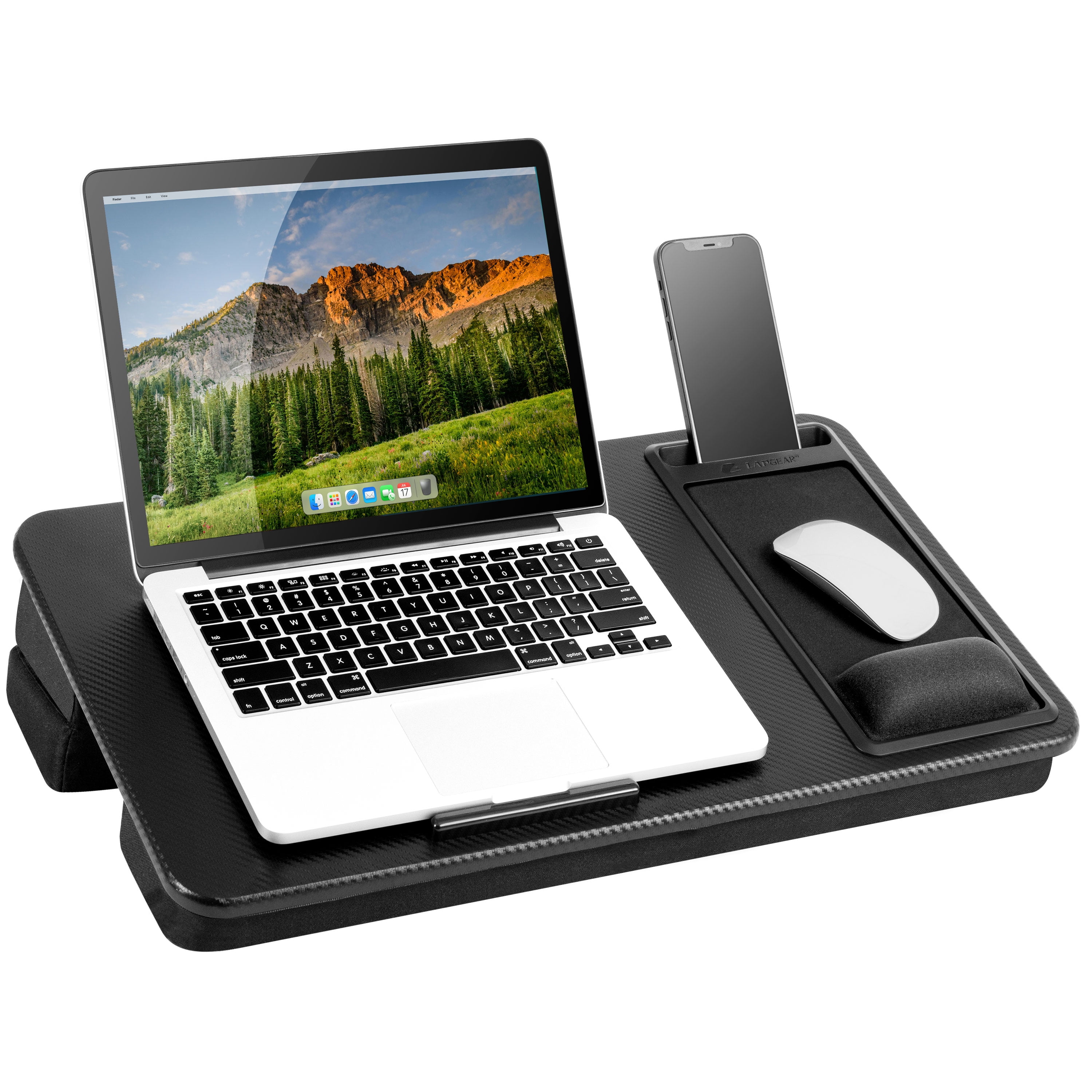 LapGear Elevation Pro Lap Desk with Wrist Rest and Adjustable Cushion ...