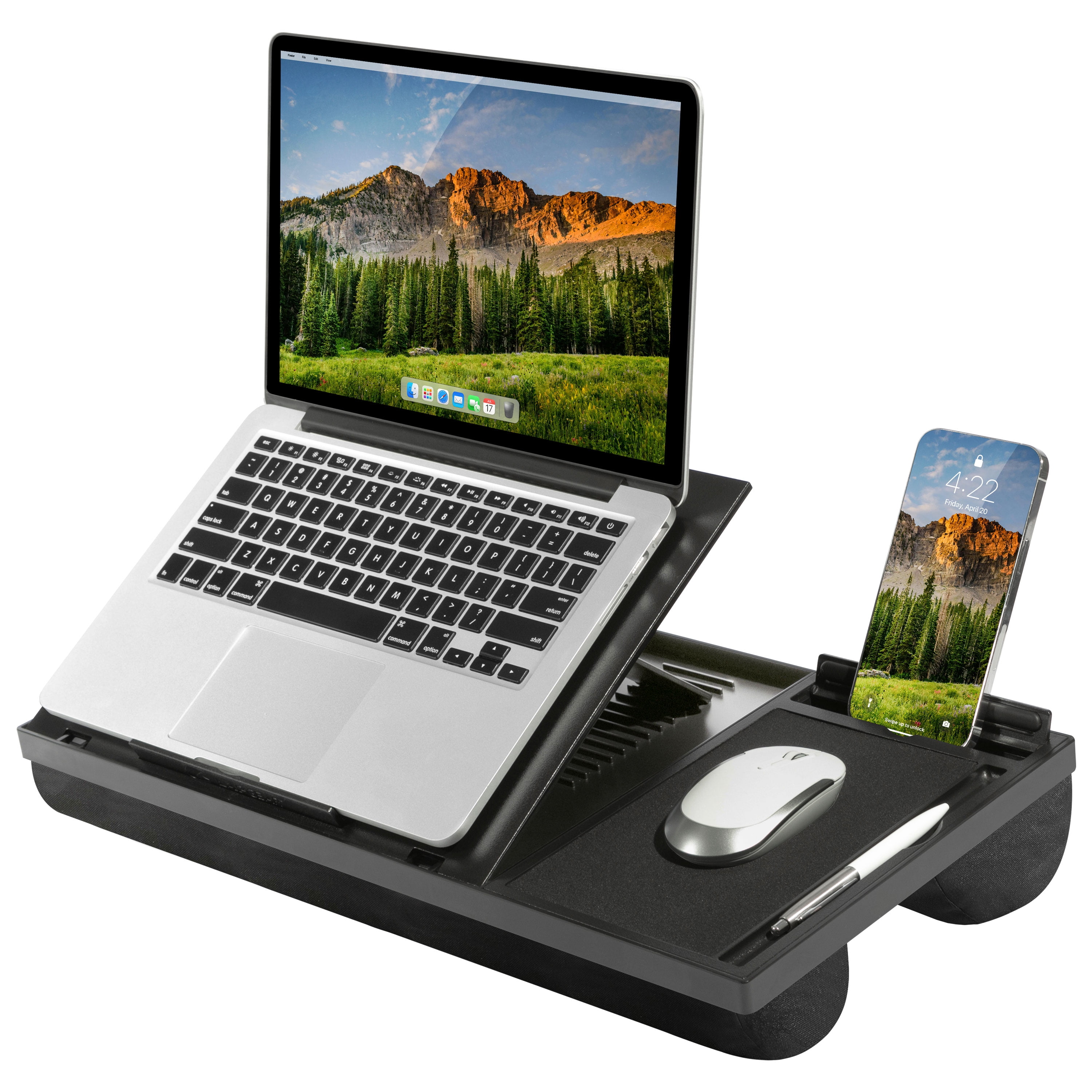 LapGear Ergo Pro Lap Desk with Computer Holder, Cushion & Mouse Pad ...