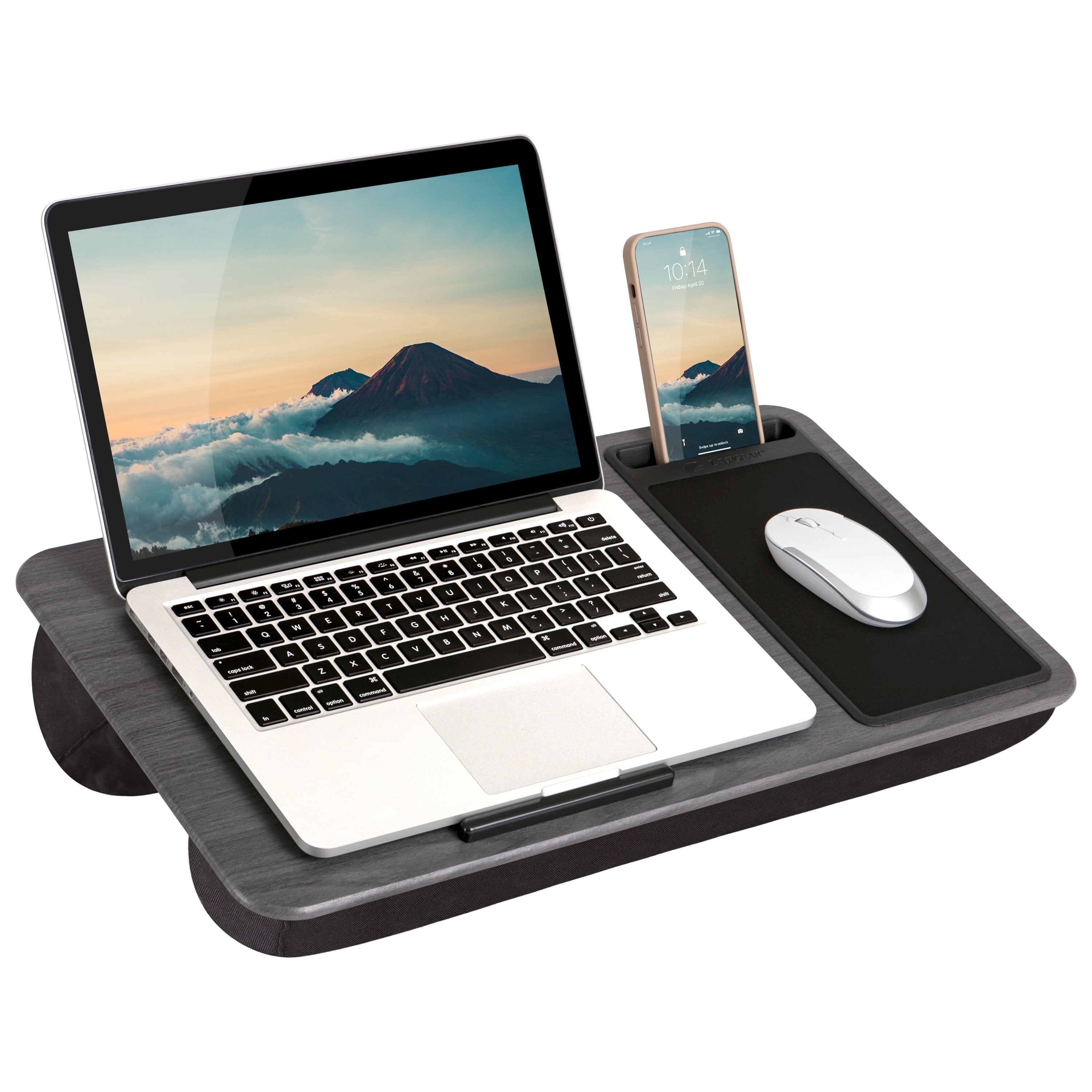 LapGear Home Office Lap Desk, Gray Woodgrain - Walmart.com