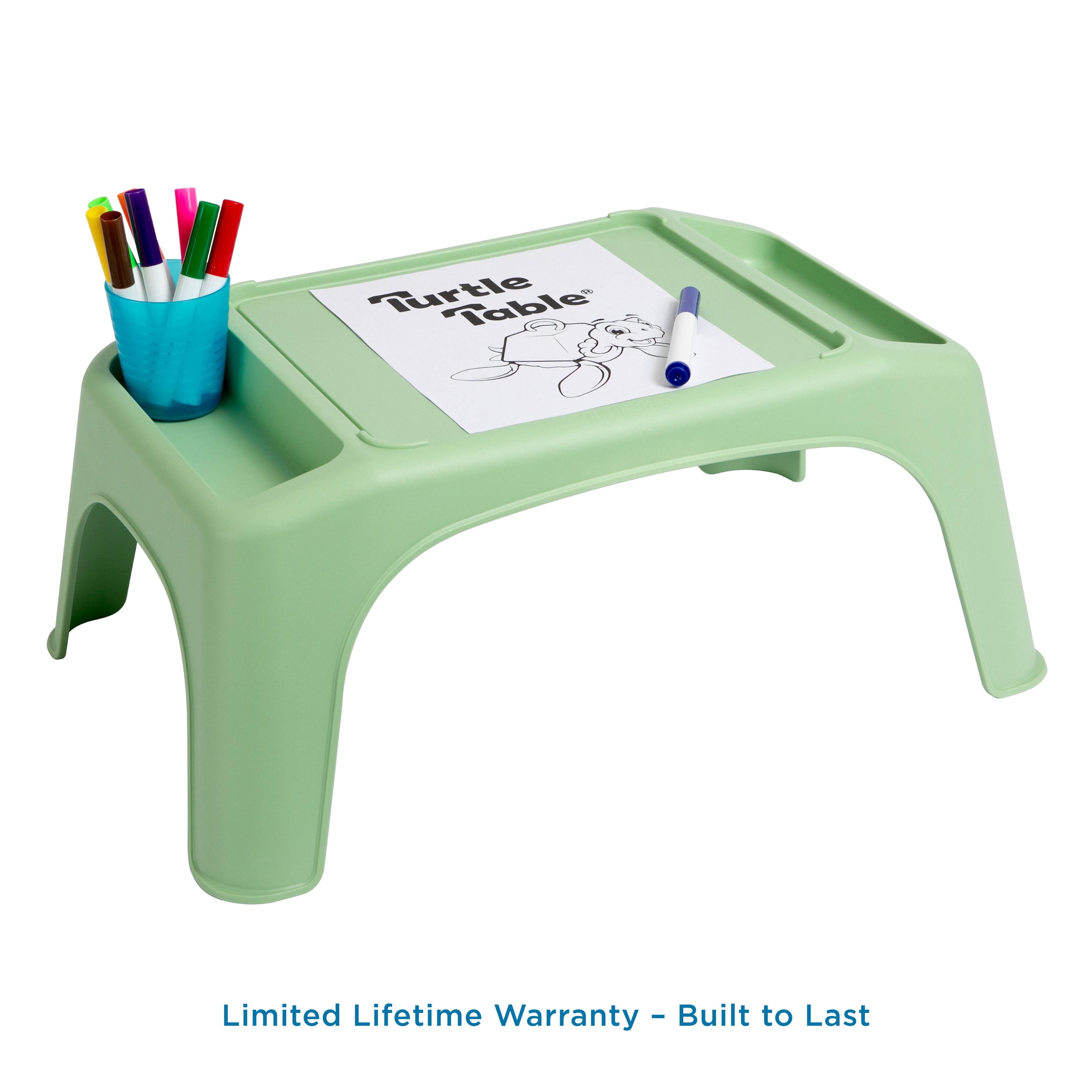 LapGear Turtle Table Kids Activity Lap Desk Tray, Sage Green - Walmart.com