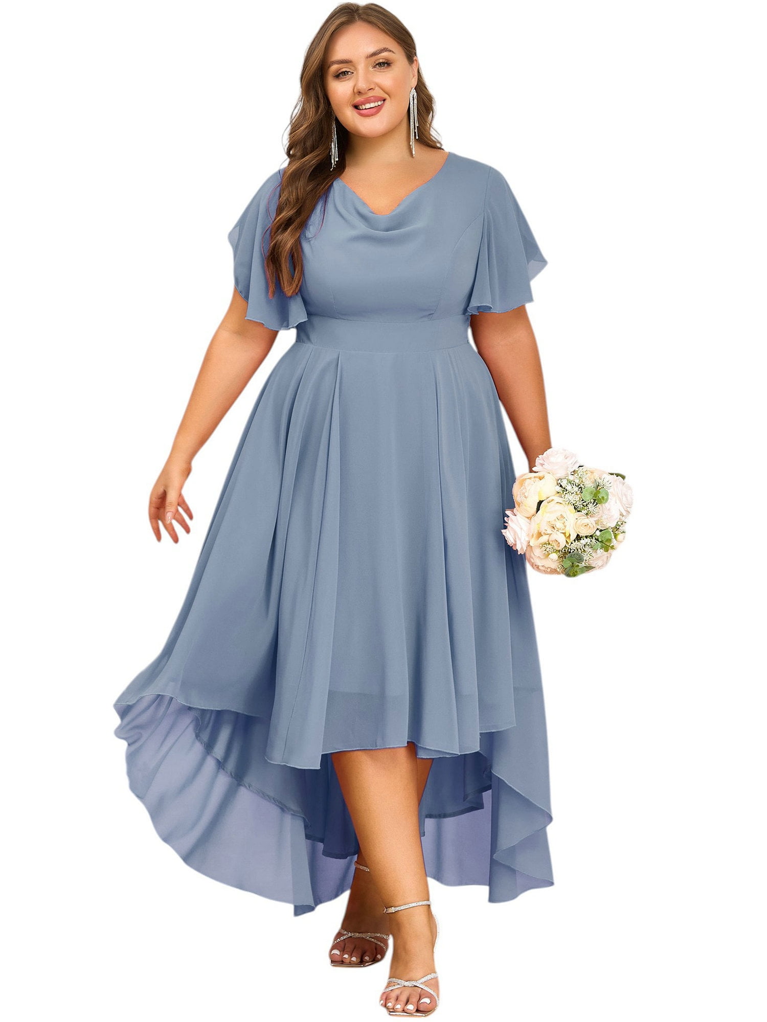 LapaPlus XL-6XL Womens Formal Dress Plus Size Evening Party Wedding ...