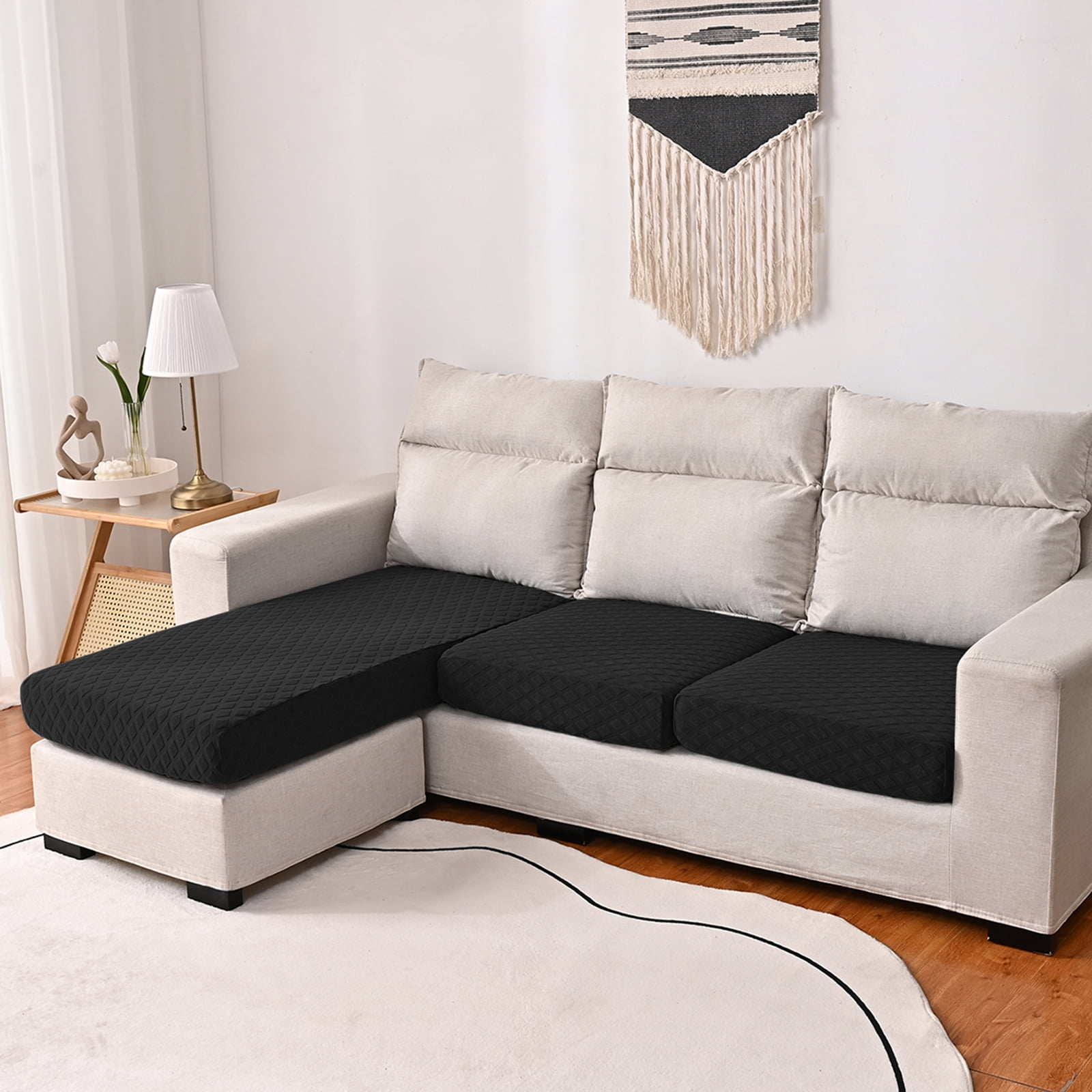 Lapalife 2Pack Couch Cushion Covers, Replacement Sofa/Chair Cushion ...