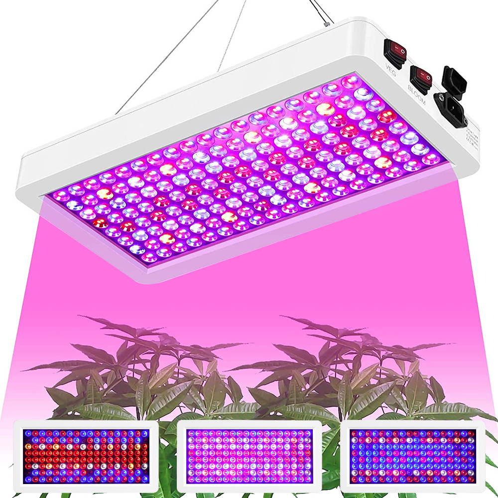 Abanopi 2000W LED Grow Light for Indoor Plants 312 LEDs Full Spectrum ...