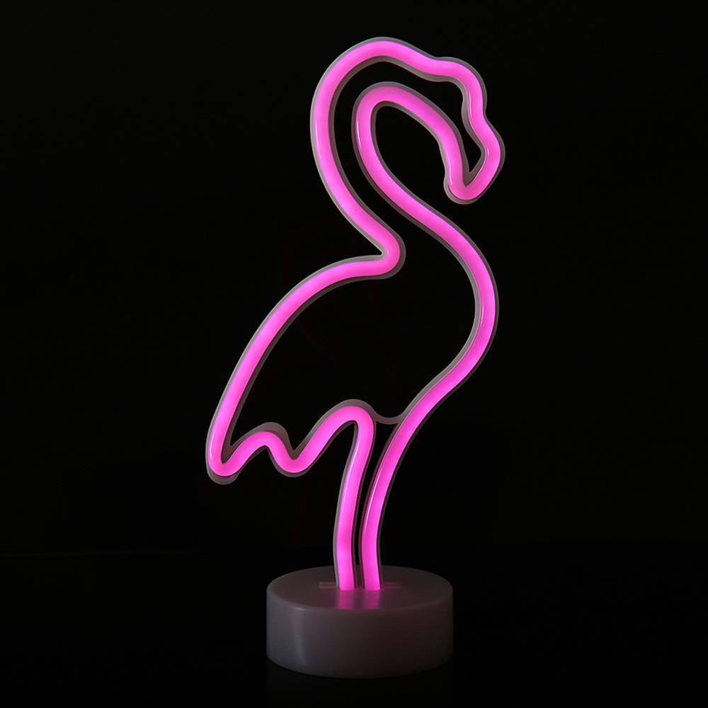 Lapalife LED Neon Sign Light, LED Table Lamp Flamingo Lamp Background ...