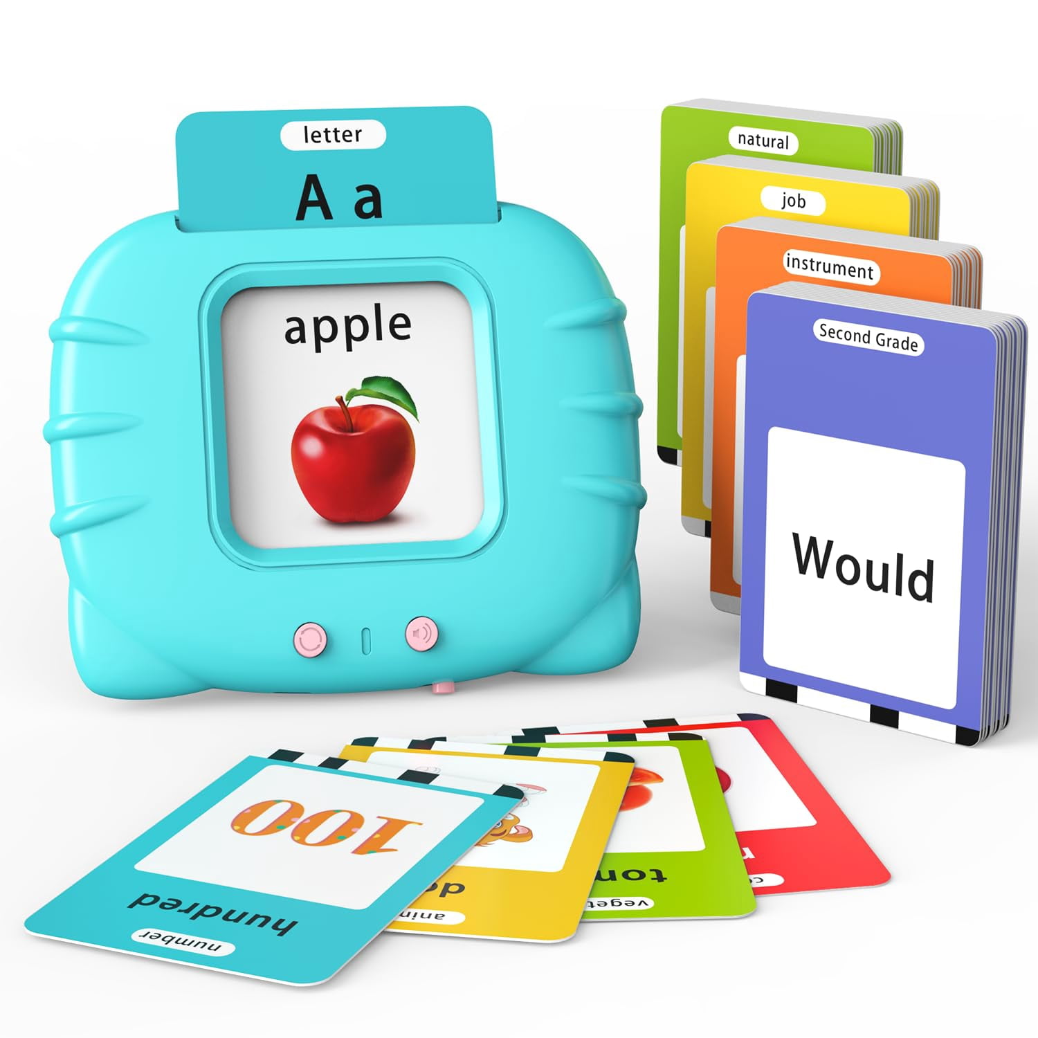 Lapare Talking Flash Cards Toys for Toddlers 2 3 4 5 6, Learn ABC ...