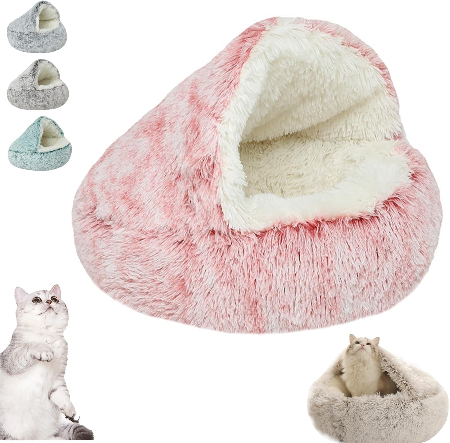 Lapcatz Nest Bed, Lapcatz Bed, Pursnug Cat Cave, Lapcatz Covered Cat ...