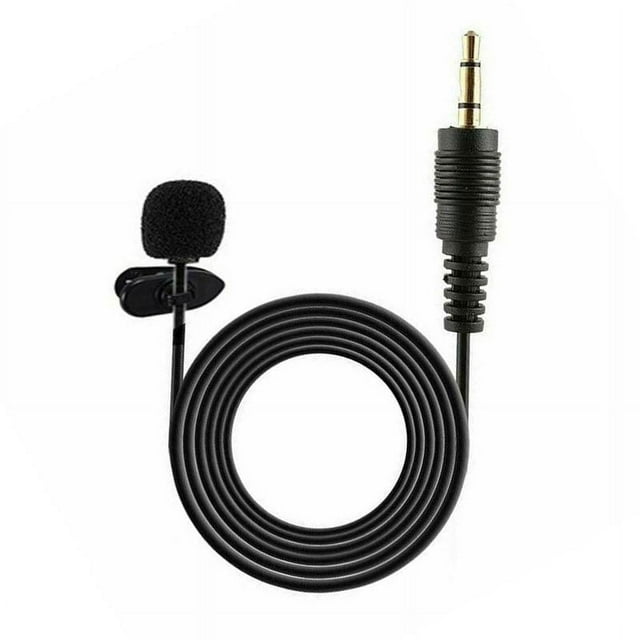 Lapel Lavalier Microphone Clip-on Mic Mini 3.5mm For Mobile PC new ...
