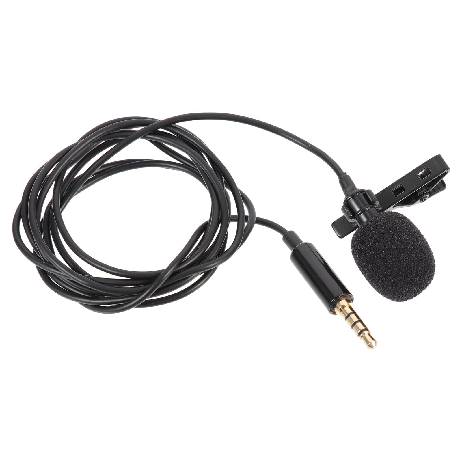 Lapel Microphone 3.5mm Recording Microphone Clip On Live Lecture ...