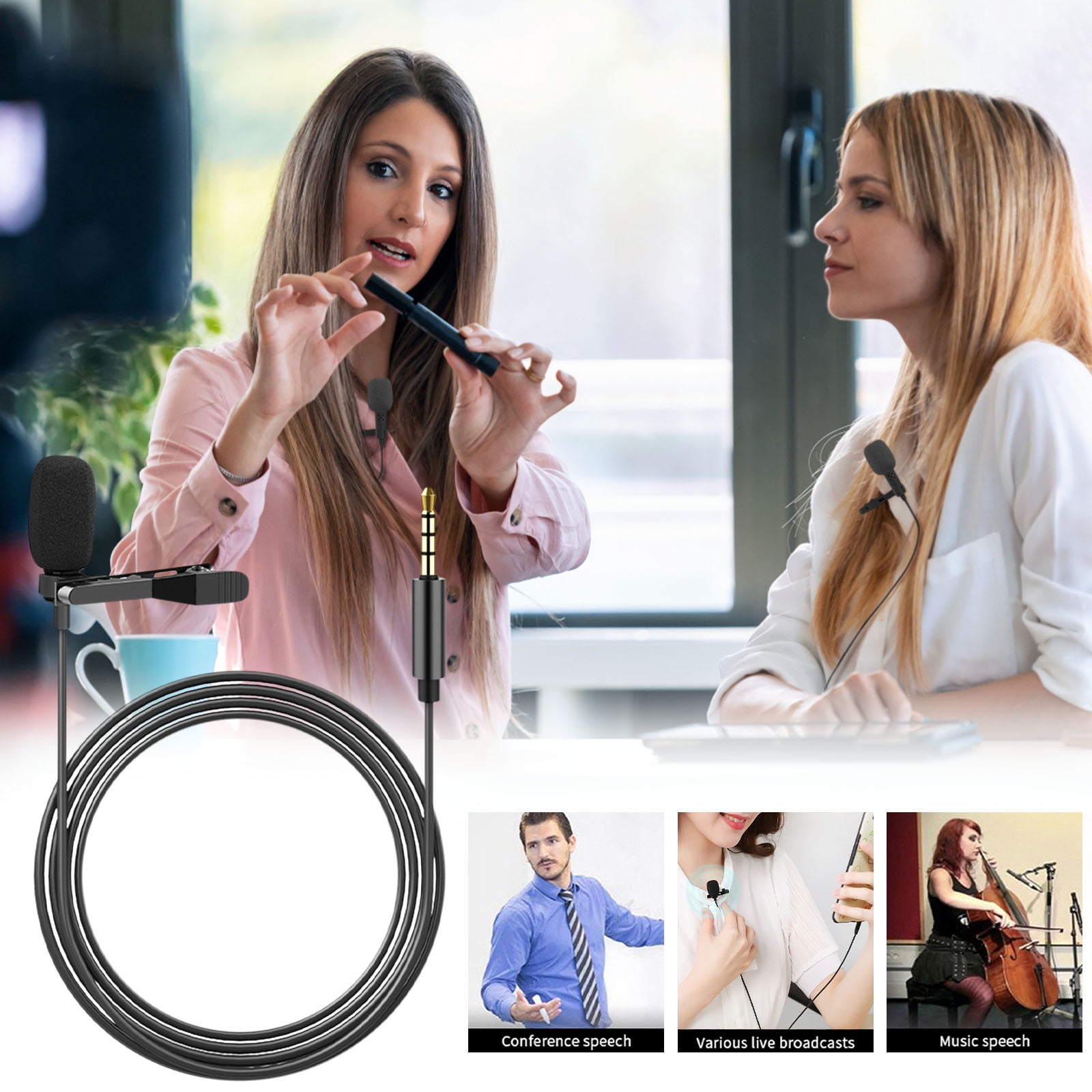 Lapel Microphone Mini Portable Microphone Live Broadcast Broadcast ...