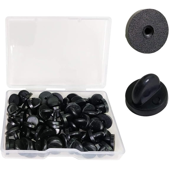 Lapel Pin Backings,Butterfly Clutch Pin Backings PVC Rubber Pin Backs ...
