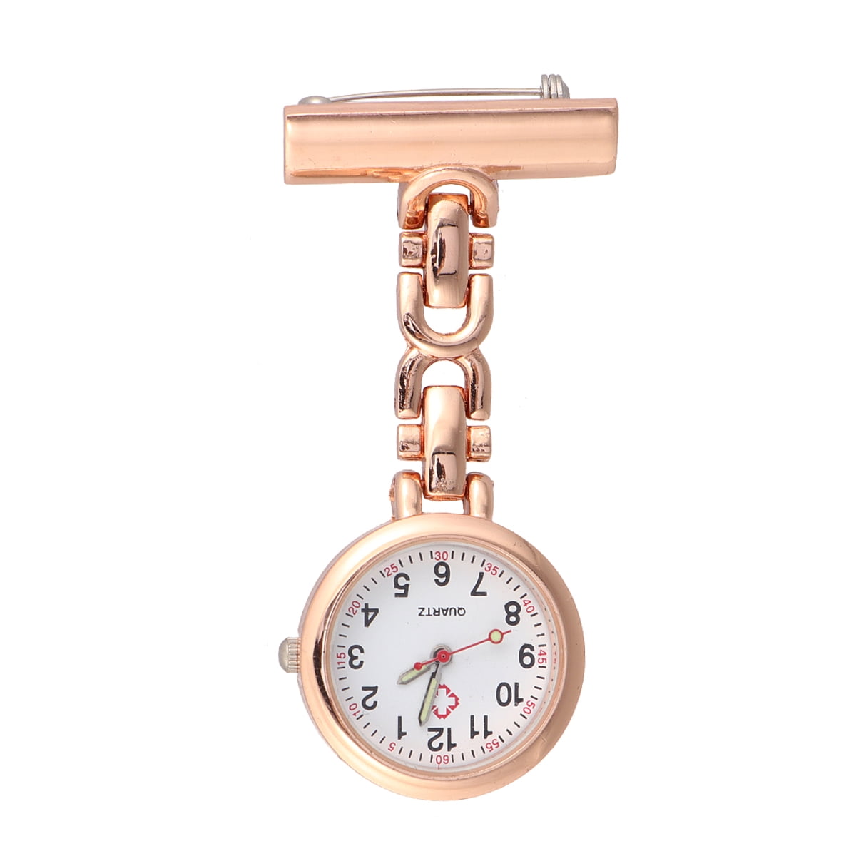 OUNONA Chic Nurse Watch Brooch with Clip Pin Medical Pocket Hanging ...