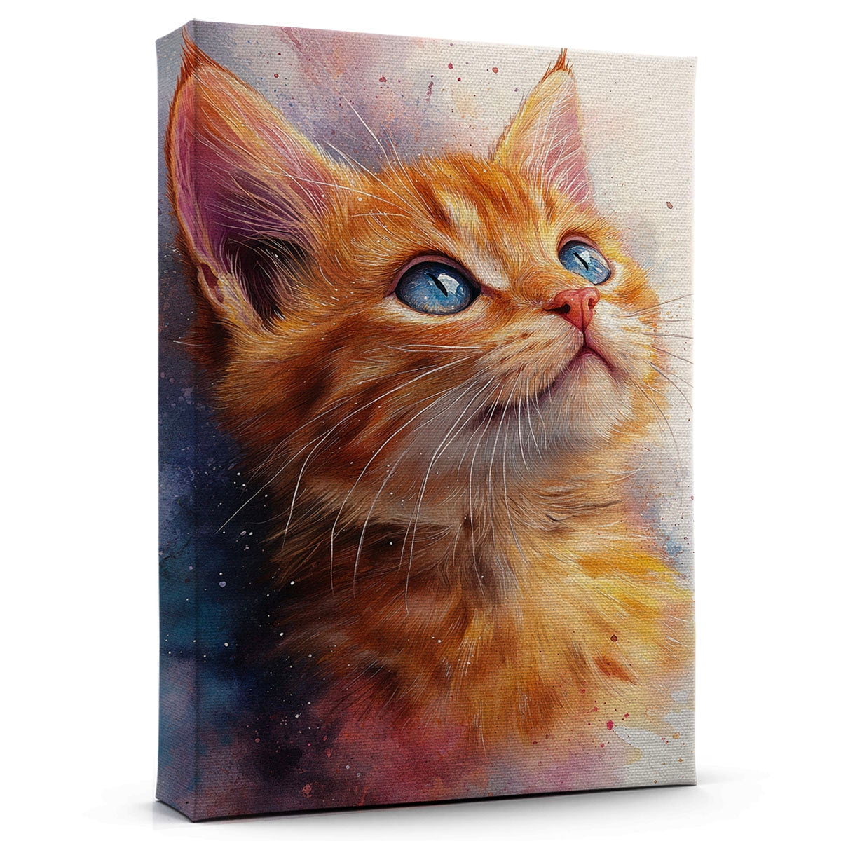 Laperm Cat Cinnamon Canvas Art Animals, Colorful Laperm Cat Cinnamon ...