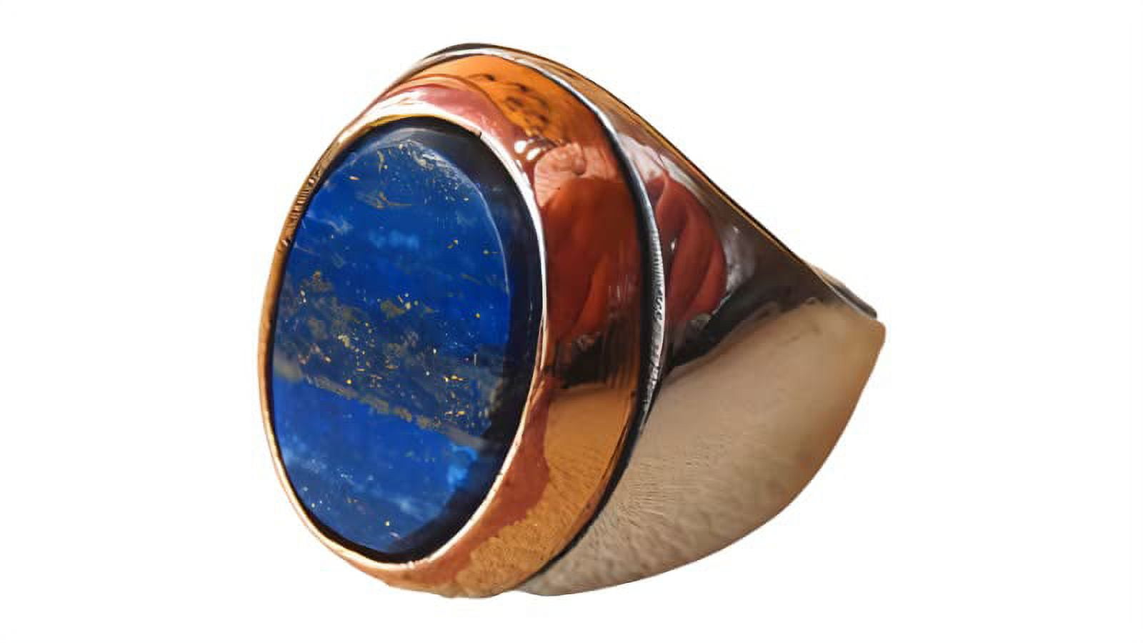 Lapis Lazuli Mens Ring, Natural Afghani Lapis Lazuli, Silver Jewelry ...