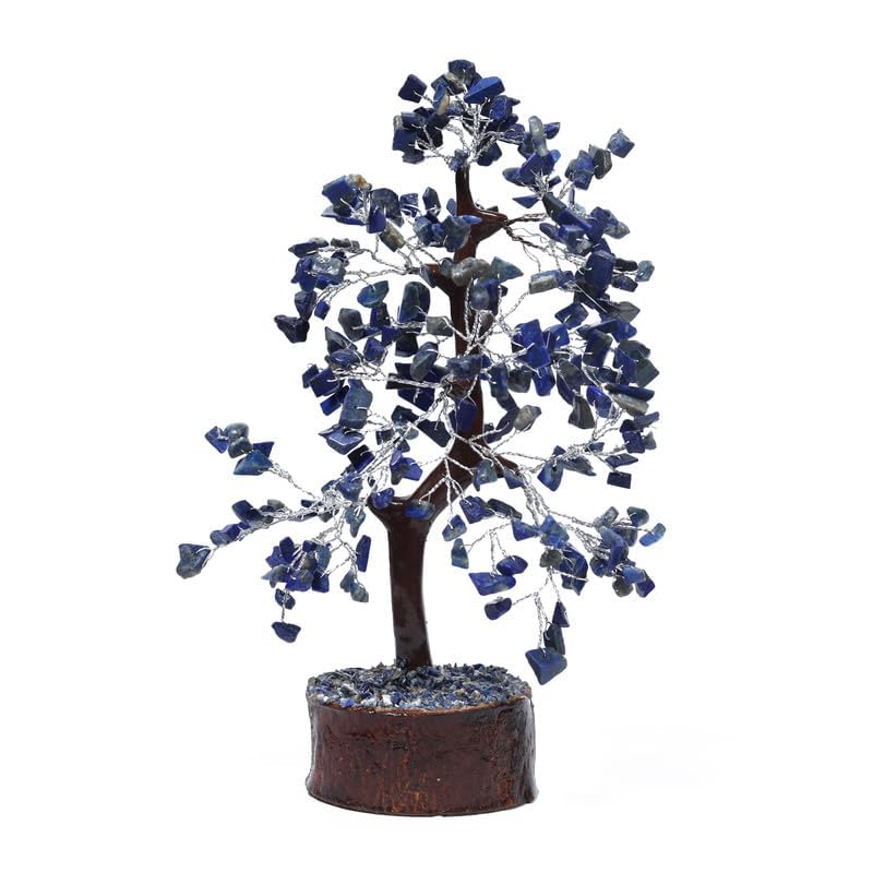 Lapis Lazuli Silver Wire Tree 23 Inches, Handcrafted Gemstone Tree for ...