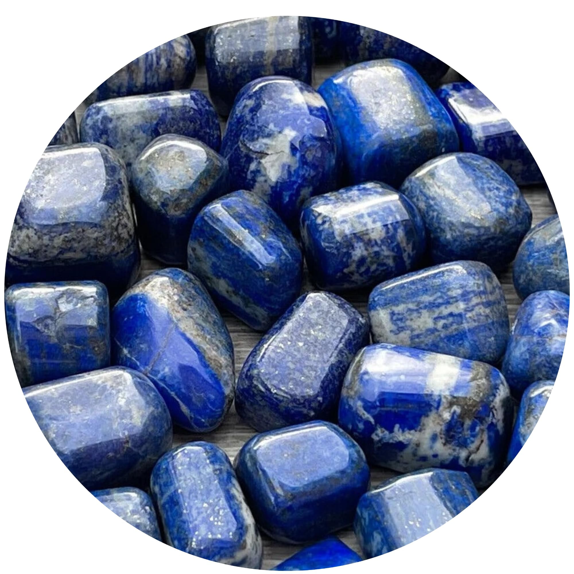 Lapis Lazuli Tumbled Stones, Polished Lapis Lazuli Gemstone, Lapis ...