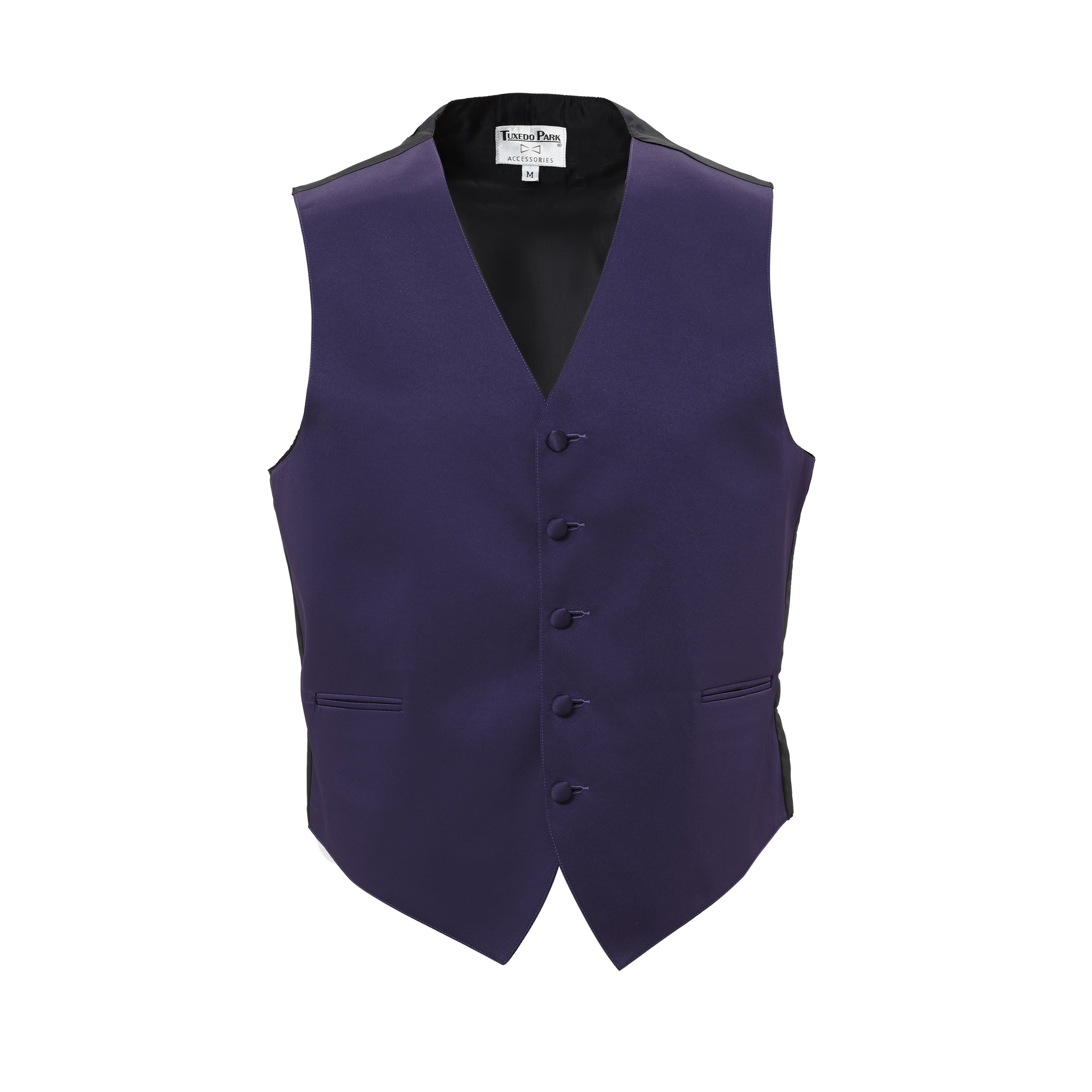 Lapis Purple Satin Fullback Vest - Walmart.com