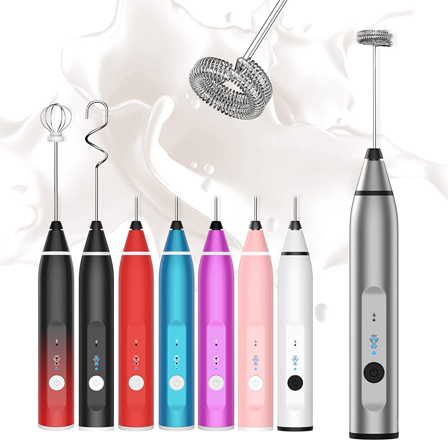 Laposso Electronic Milk Frother, 3 Speed, Rechargeable - Coffee, Matcha ...