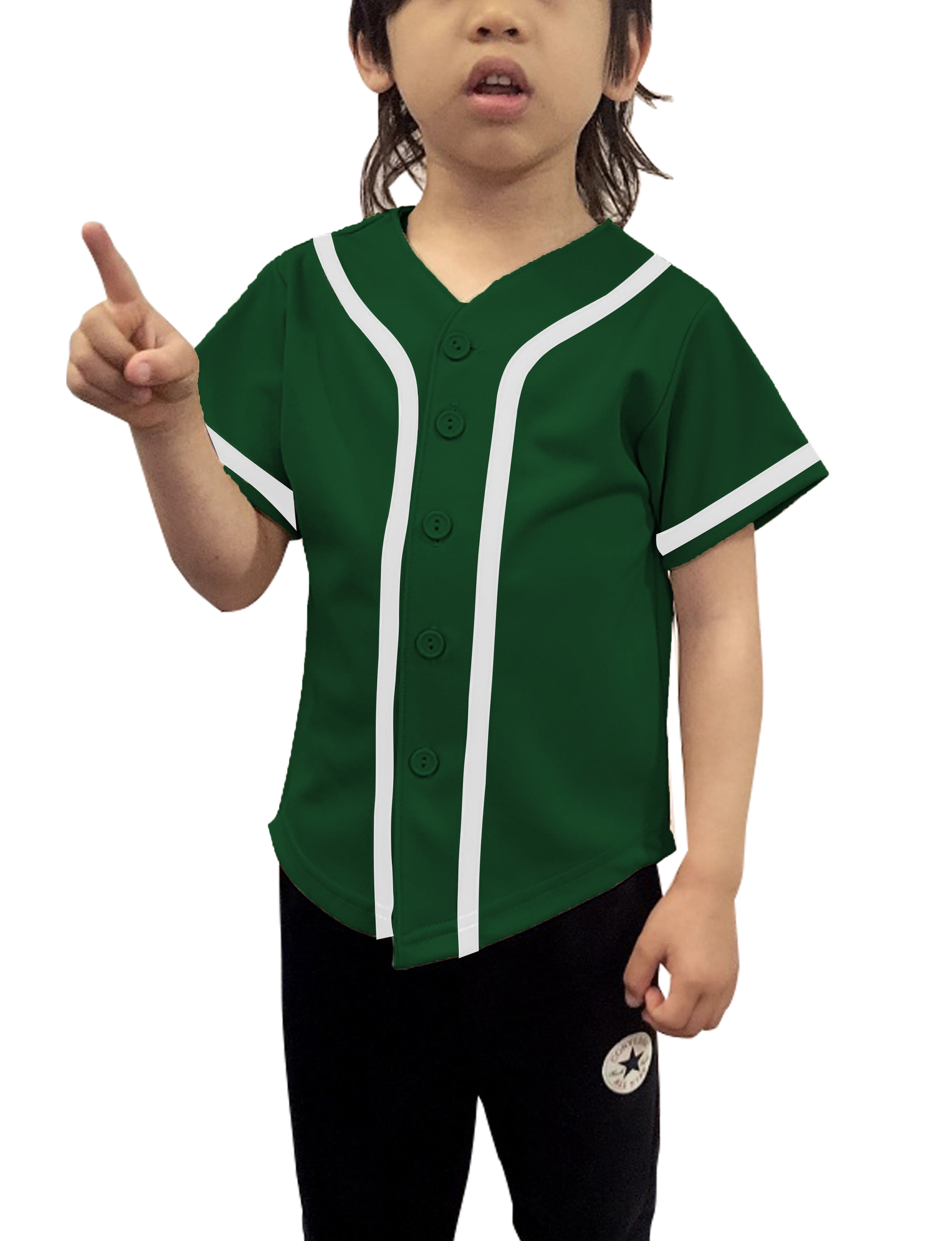 Lappel Kids Baseball Button Down Jersey League Sports Team Uniforms ...