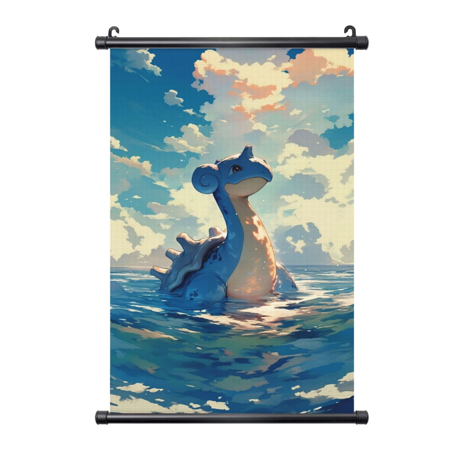 Lapras Poster Plastic Shaft Wall Hanging Banner Painting Canvas Artwork ...