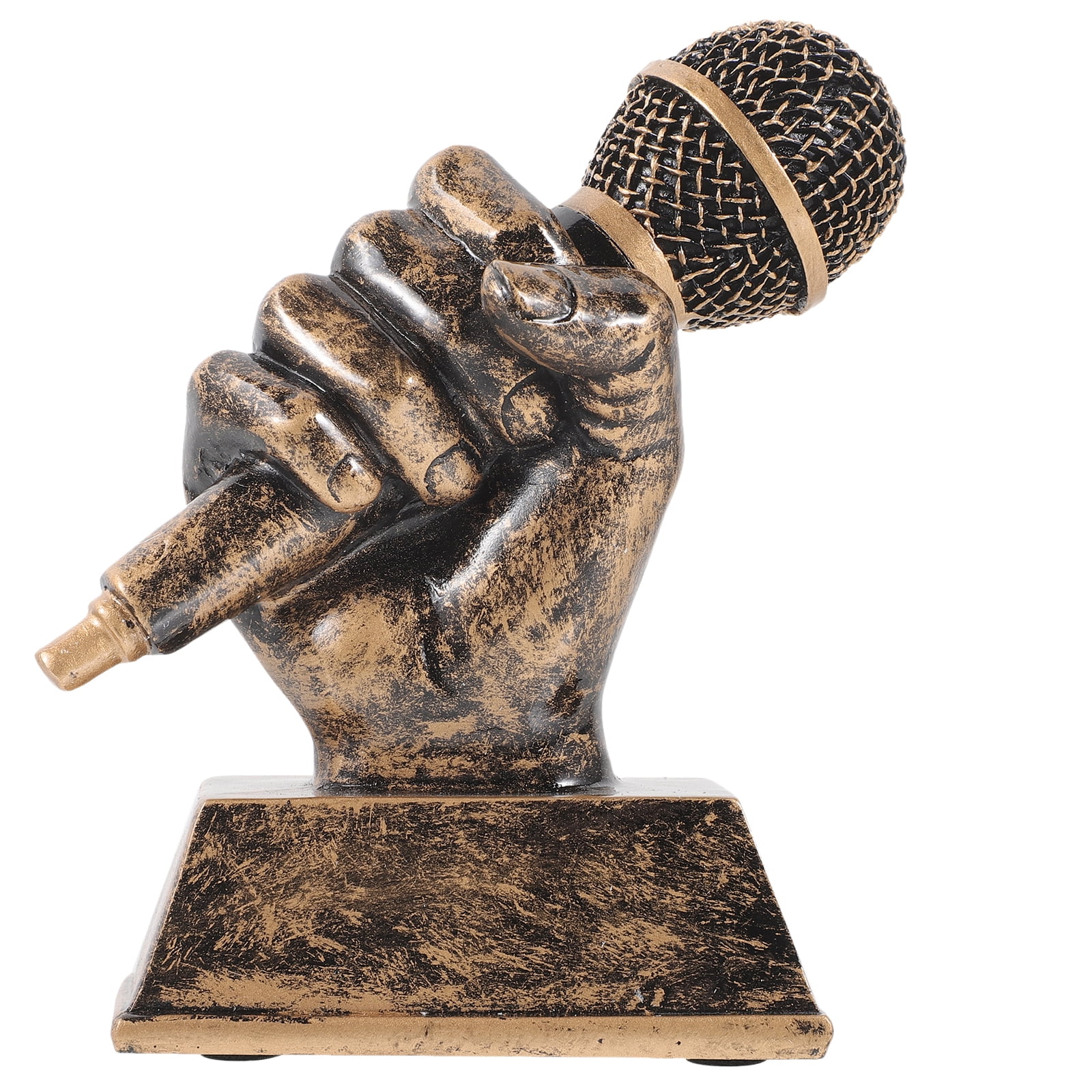 Lapsitude Microphone Trophy Award Trophy Microphone Sculpture Resin ...