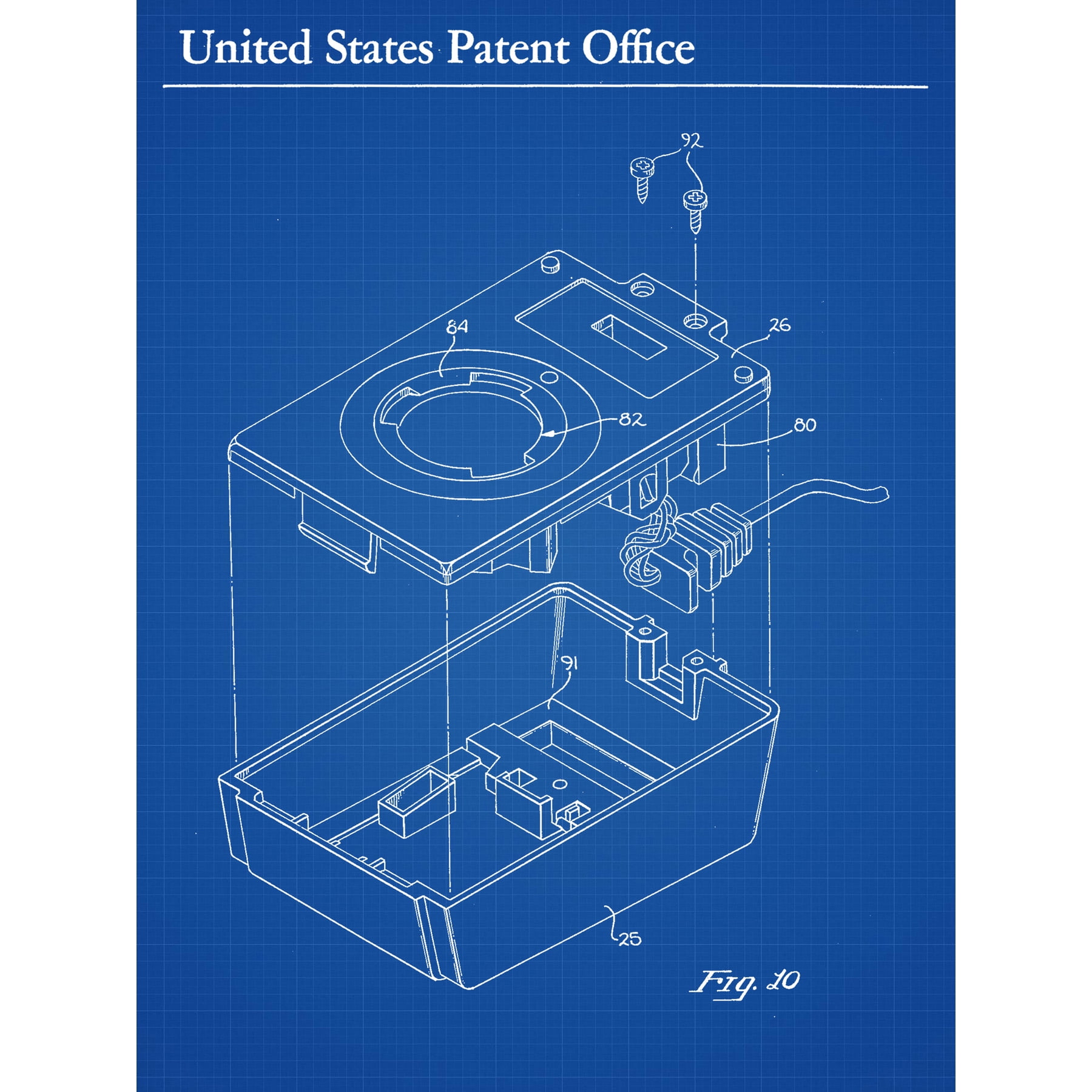 Lapson Computer Mouse Cursor Control Device 1984 Patent Extra Large XL ...