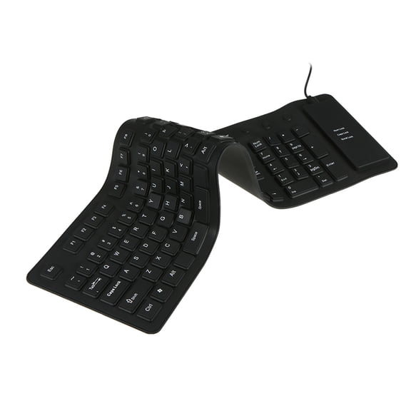 Keys 108 Keys USB Silicone Flexible Foldable Keyboard Waterproof ...